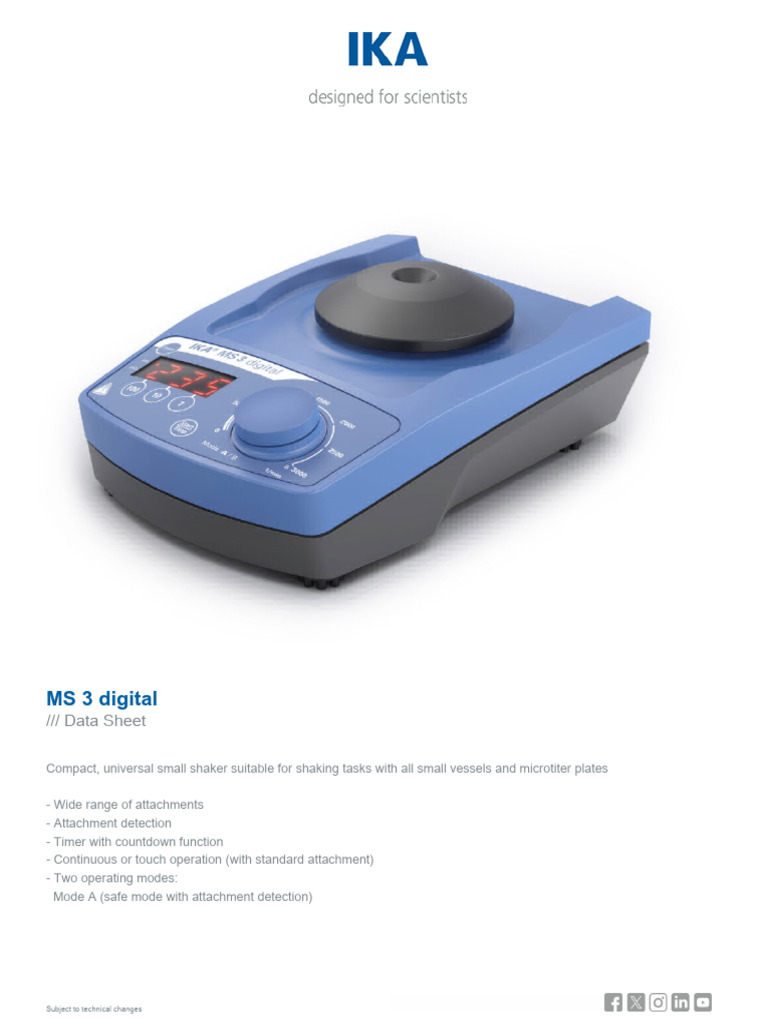 Data Sheet MS 3 Digital | PDF
