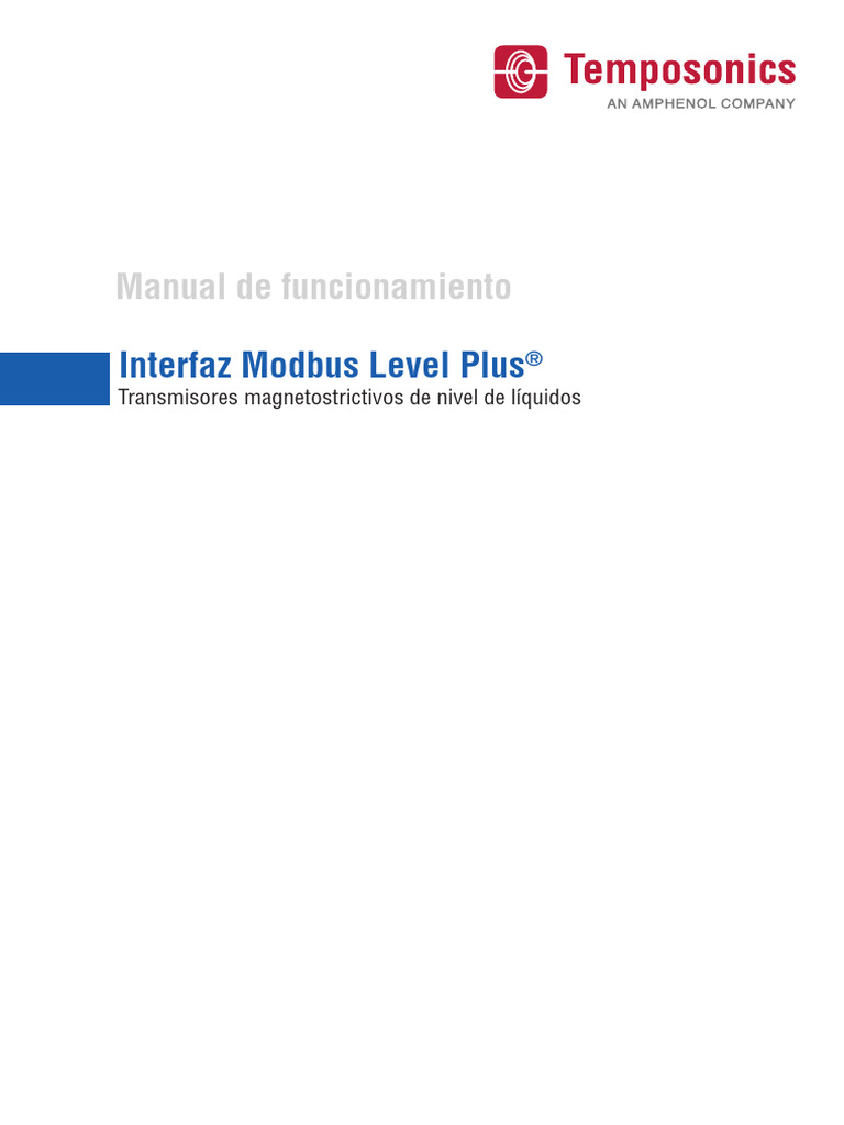 Modbus Interface Manual 551700 ESM | PDF