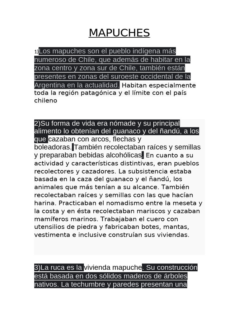 MAPUCHES | PDF