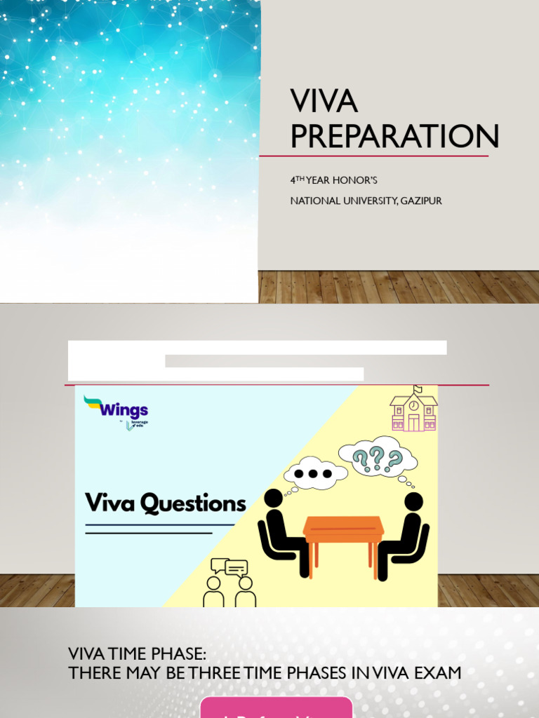 Viva Preparation Final Pdf
