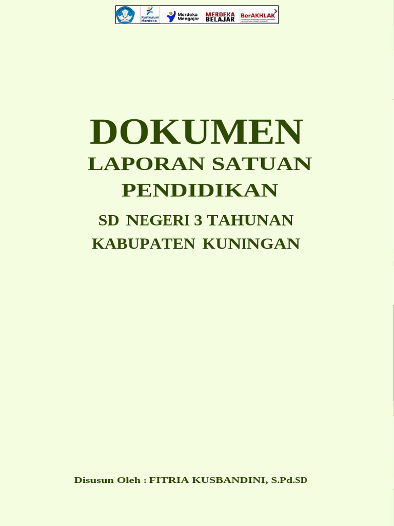 Dokumen Perencanaan Satuan Pendidikan SDN 3 TAHUNAN | PDF