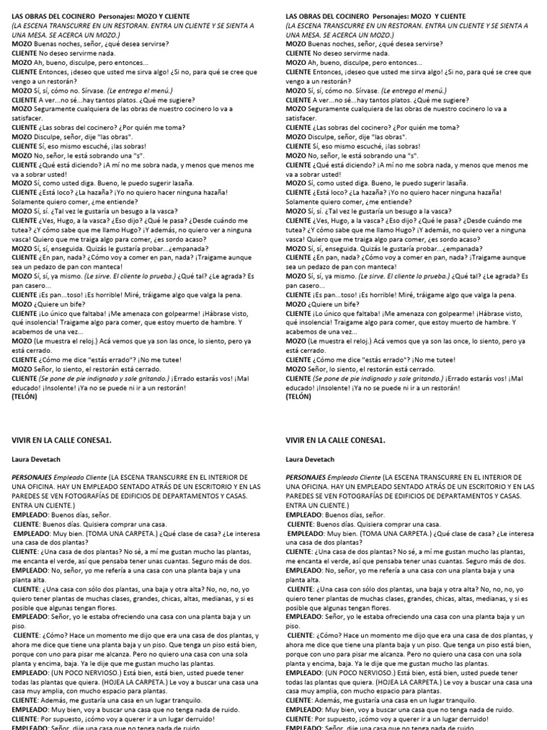 GUIONES TEATRO 3RO | PDF