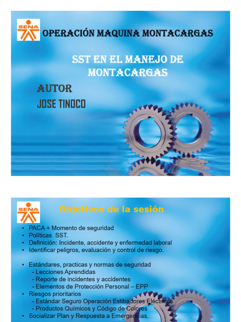 1 - Operacion Montacargas SST PDF | PDF