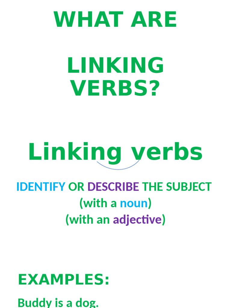 Link Verbs | PDF