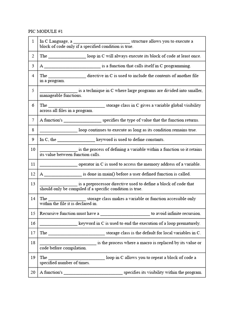 QPaper Viva 40 PIC Module1 Sep 2024 | PDF