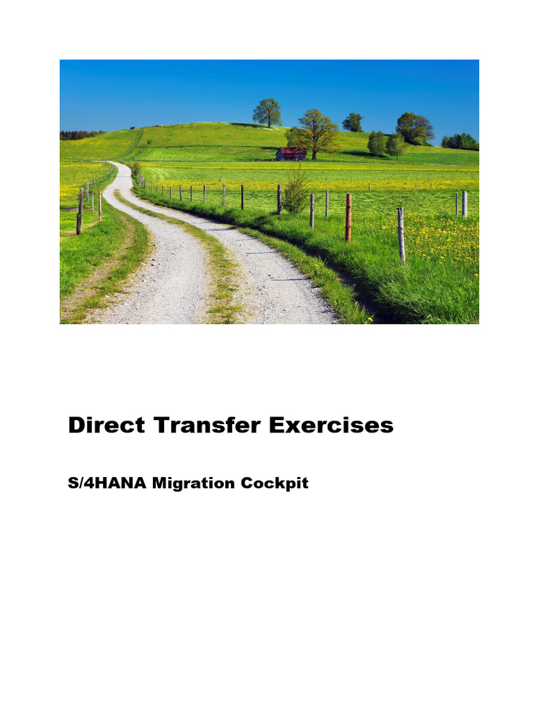 Migration Cockpit Exercises - Direct Transfer New | PDF