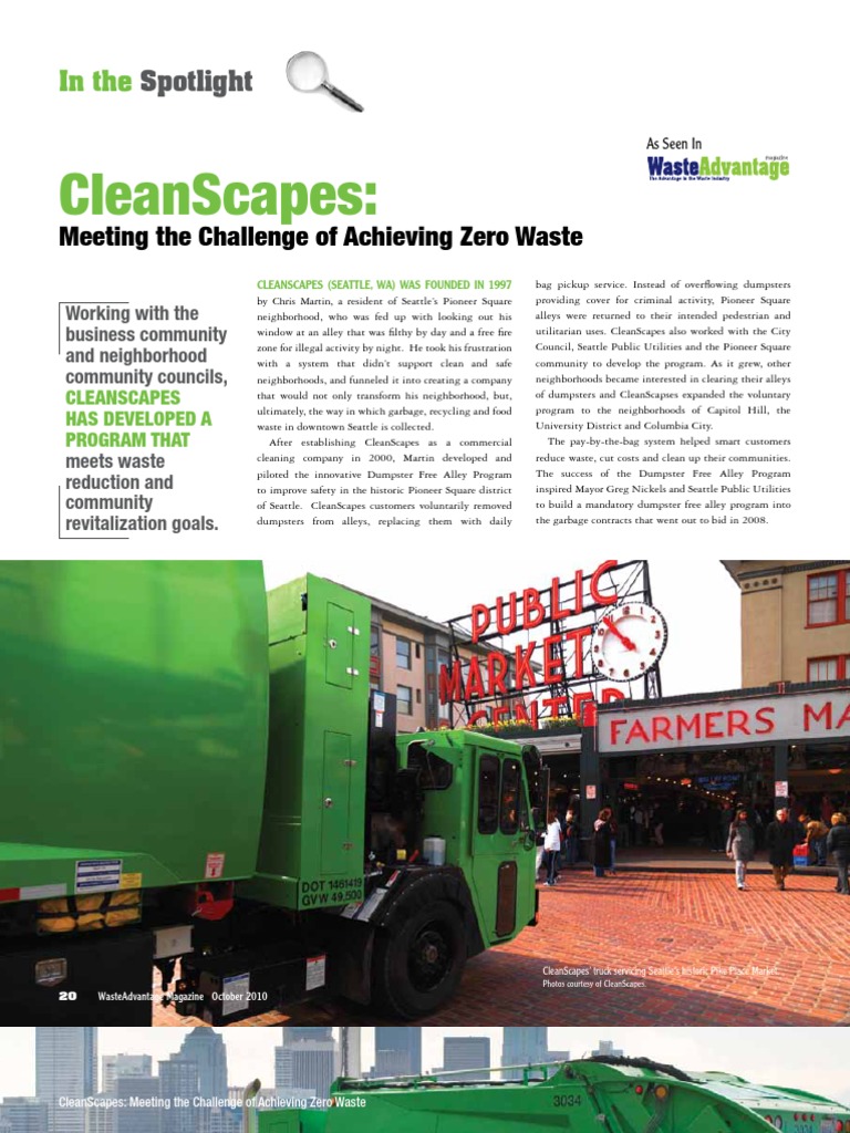 Cleanscapes:: Meeting The Challenge of Achieving Zero Waste | PDF ...