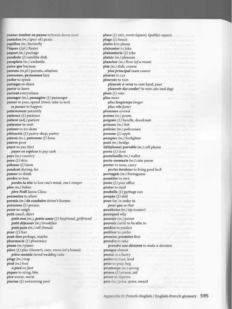 French English Glossary 9 | PDF