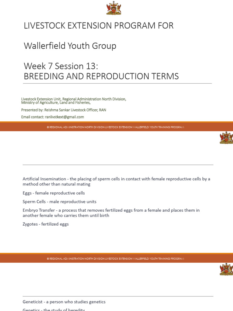 Week 7 Session 13 TERMS for Breeding | PDF