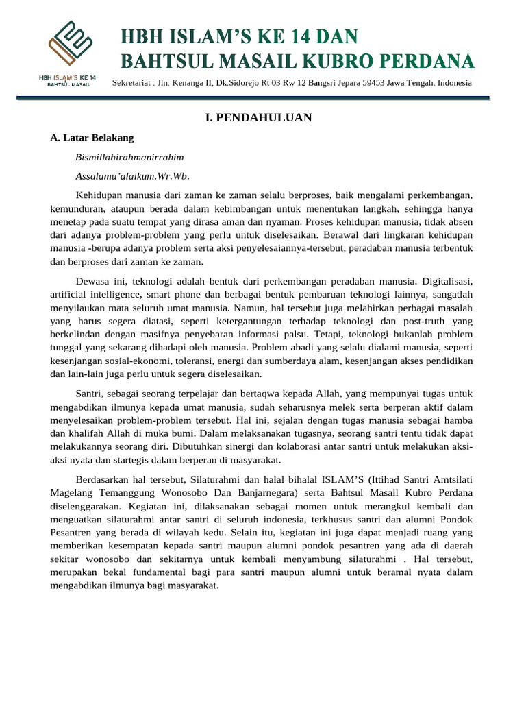 Surrat Proposal Bupati | PDF