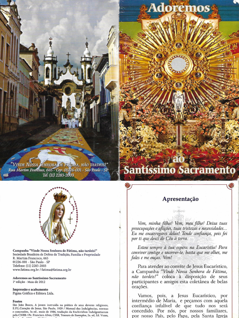 Adoremos Ao Santíssimo Sacramento | PDF