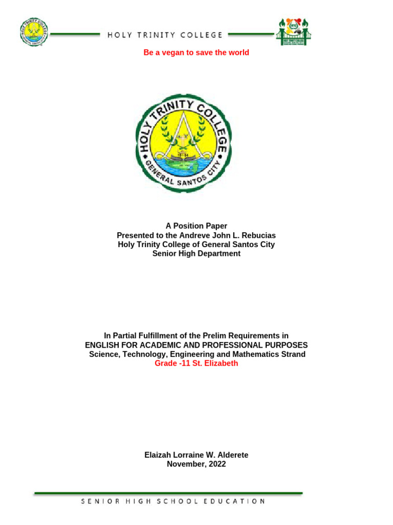 Position Paper Final | PDF