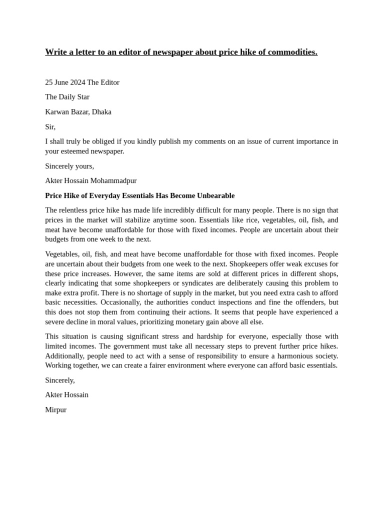 Formal Letters E2 | PDF