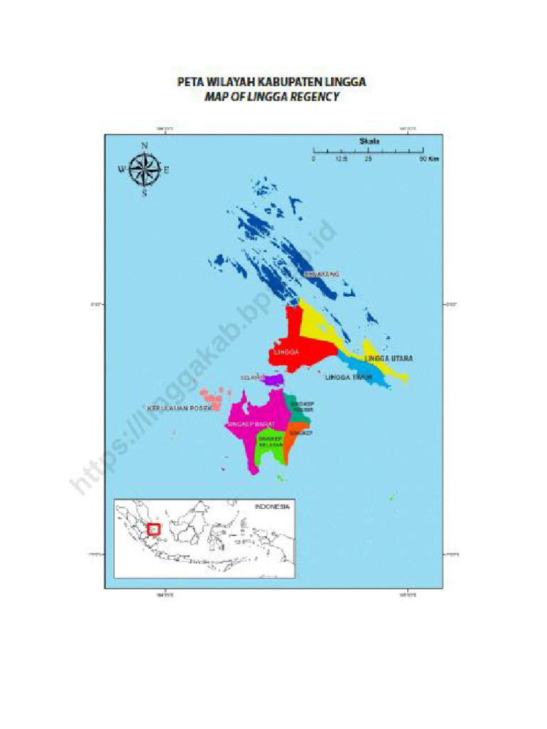 Peta Wilayah Kab. Lingga | PDF