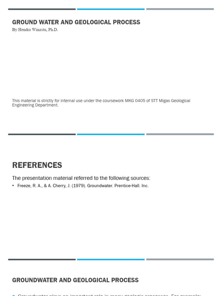 Ground Water and Geological Process 2 | PDF