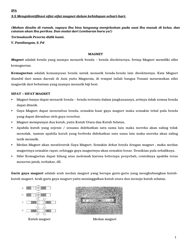 Ipa Kelas Vi Magnet | PDF
