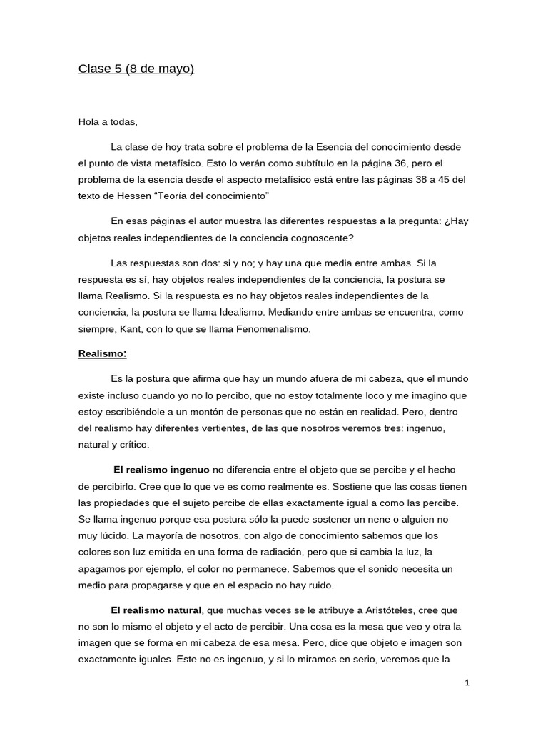 Clase 5 (8 de Mayol) | PDF