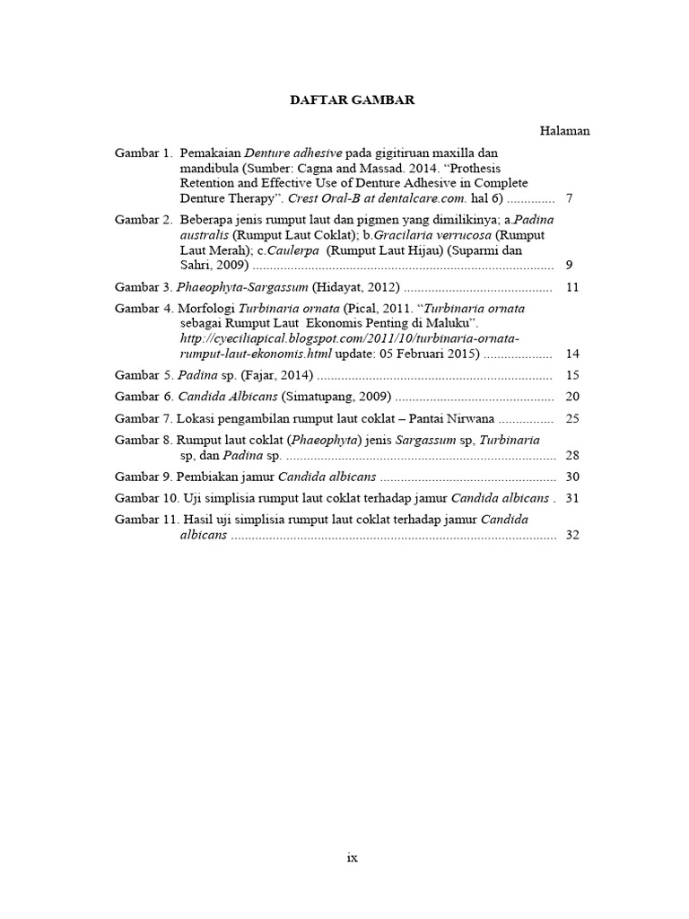 Basis Gigi Tiruan Daftar Gambar | PDF