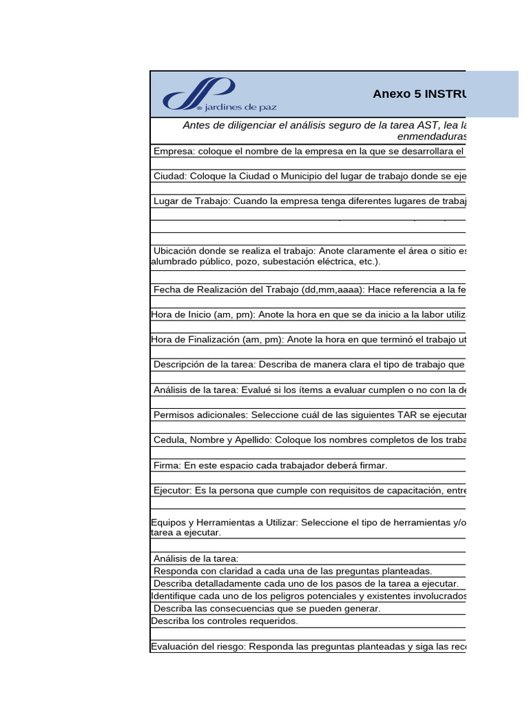 ANEXO 5 PROCEDIMIENTO Y FORMATO ATS | PDF
