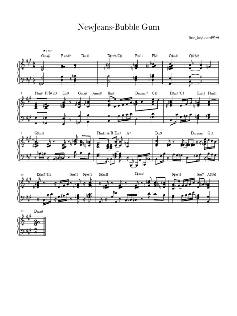Newjeans-Bubble Gum | PDF