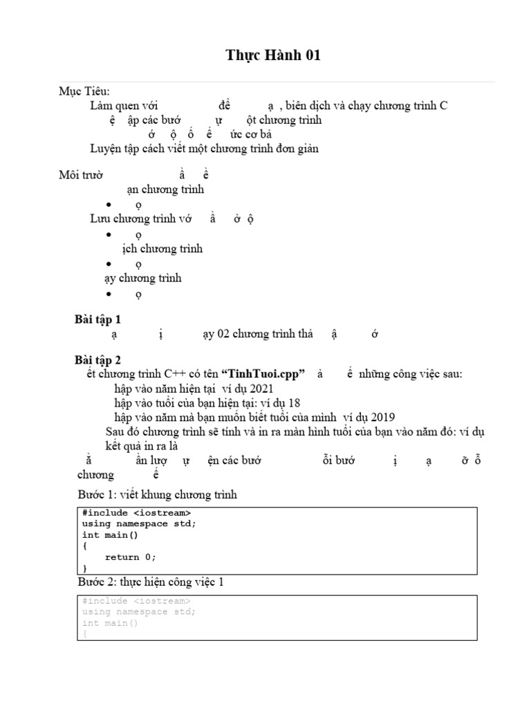 Lab01 - Introduction | PDF