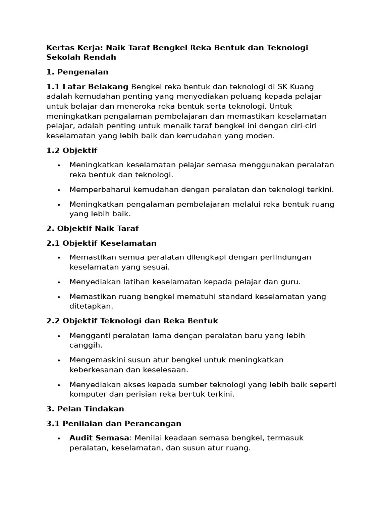 Kertas Kerja BENGKEL RBT | PDF