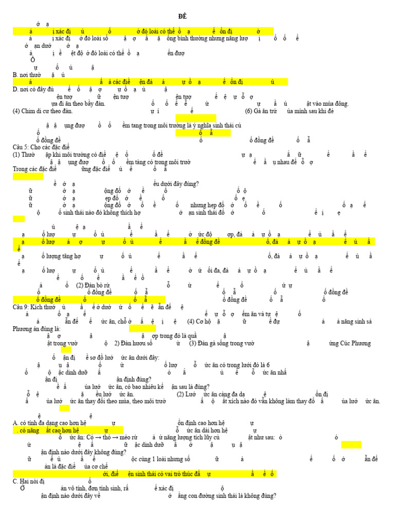 ĐỀ 1 ÔN HK2 | PDF