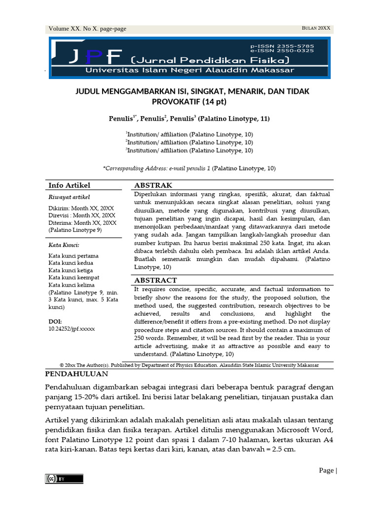 Template JPF New | PDF