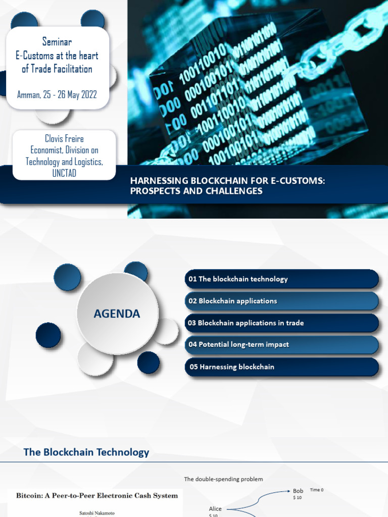 Harnessing Blockchains For ECustoms | PDF