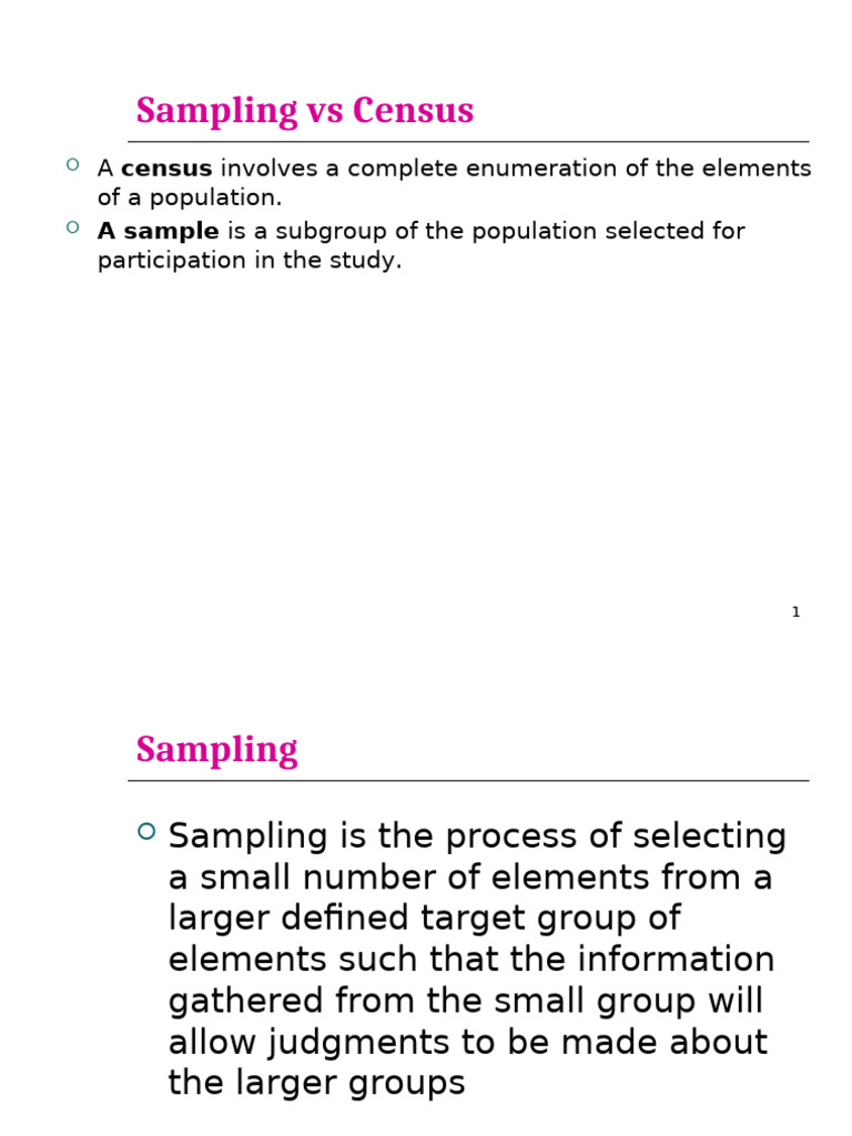 Ch-5.2-Sampling Decisions | PDF