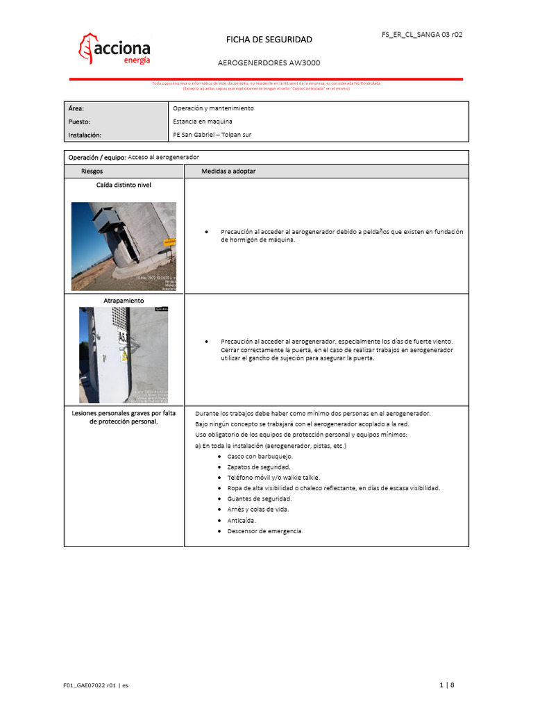 FS - ER - CL - SANGA 03 r02 AW3000 | PDF