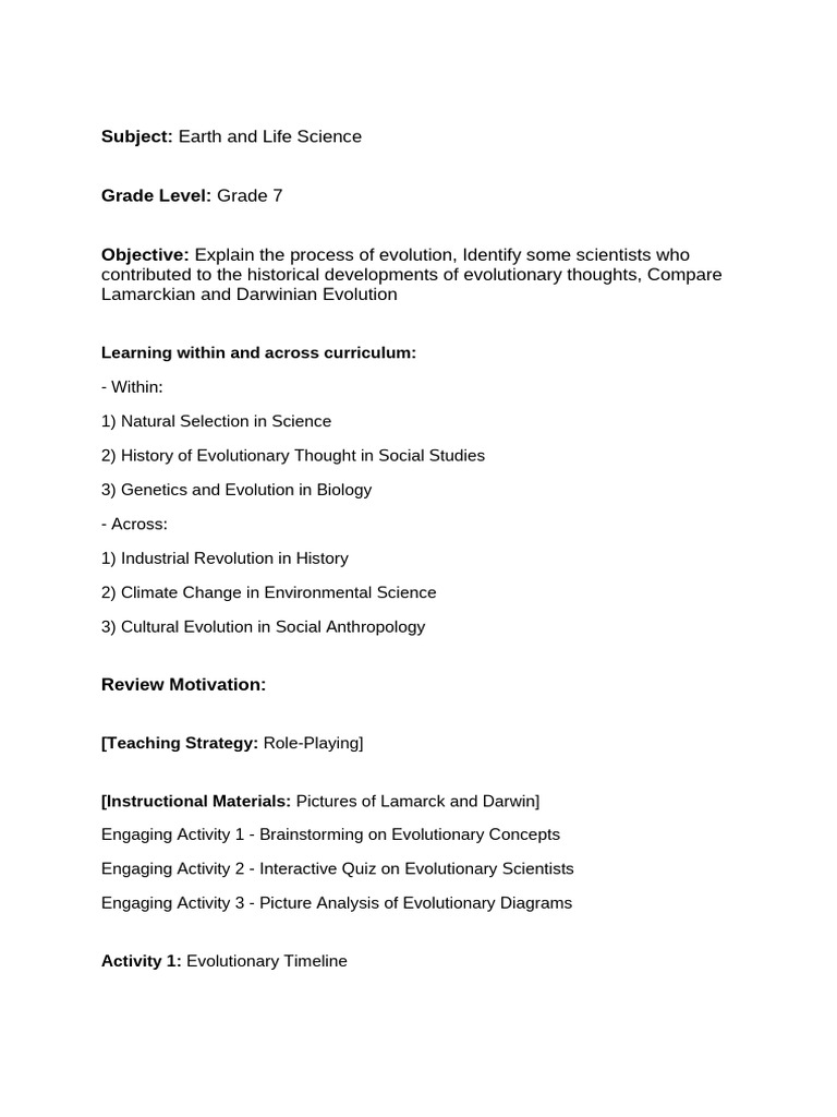 The Process of Evolution | PDF