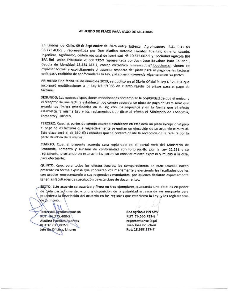 Acuerdo HN 2024 | PDF