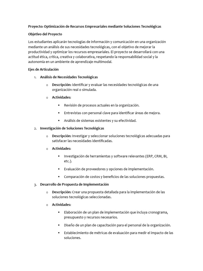 Proyecto Soluciones Conta | PDF