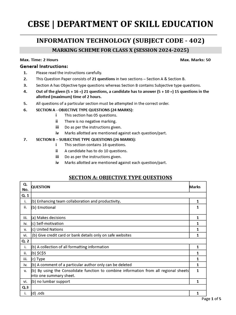 402 Information Tech MS 2025 | PDF