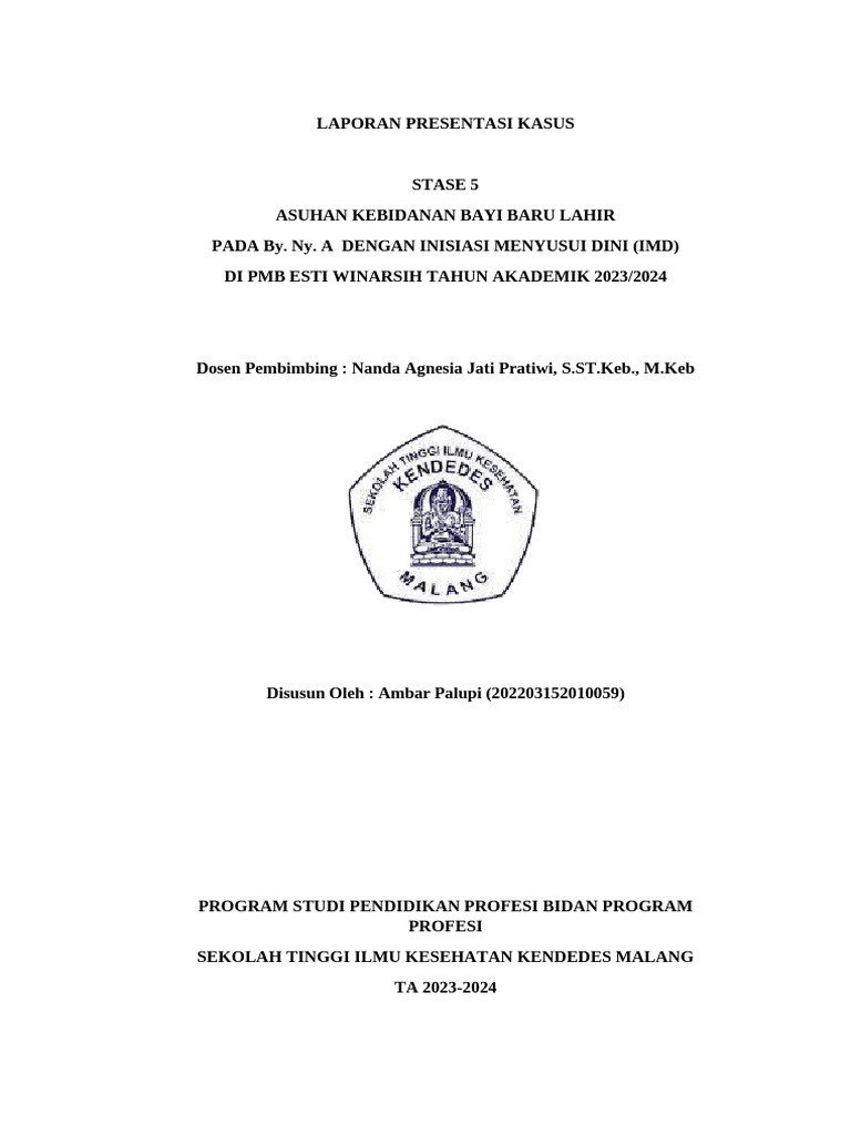 Stase 5 Laporan Presentasi Kasus | PDF