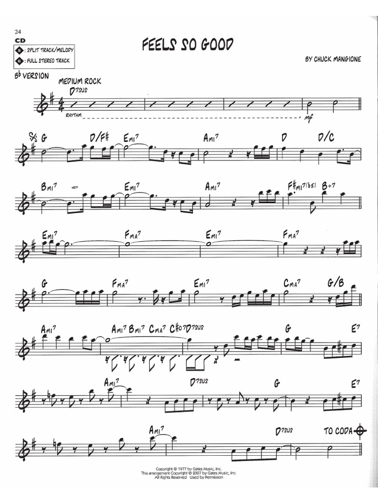 Feels So Good - BB Version | PDF