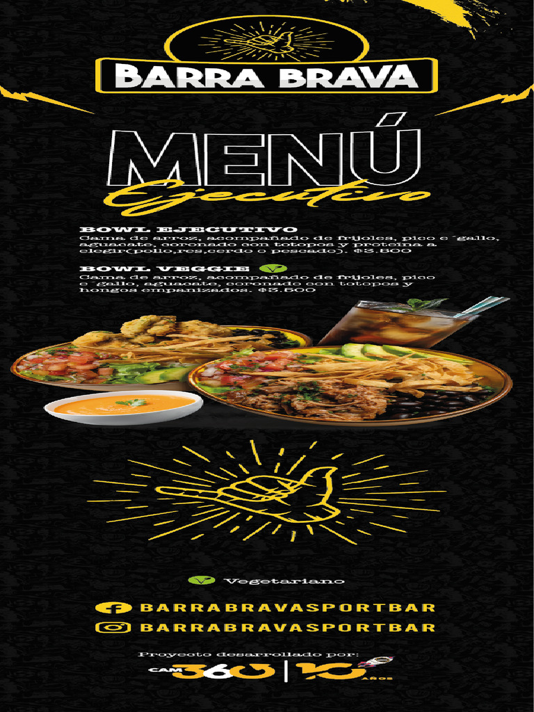 Menu Ejecutivo Barra Brava | PDF