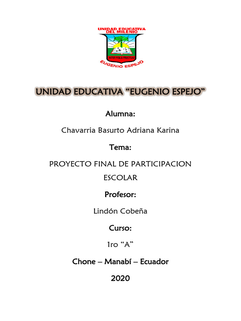 PROYECTO DEL PPE | PDF