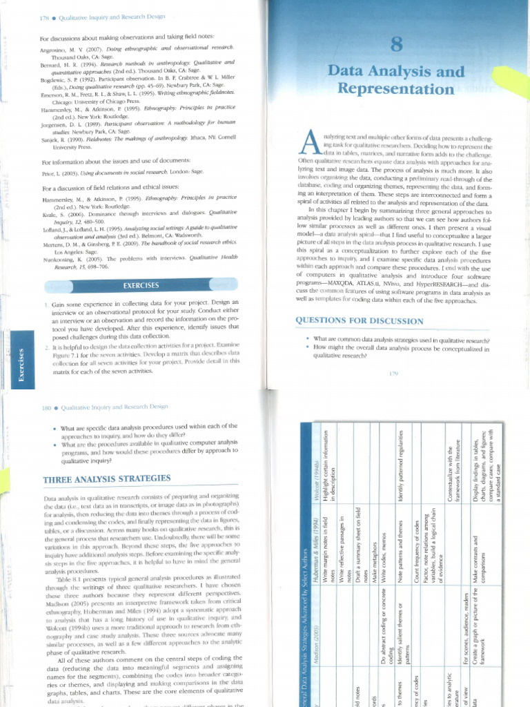 Creswell Data Analysis and Representation | PDF