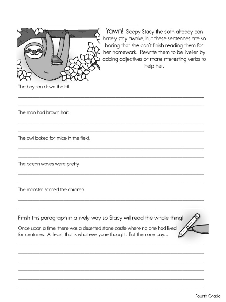 4th-grade-language-arts-worksheets | PDF