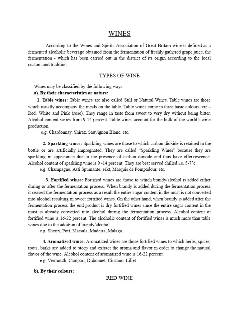 Wines | PDF | Wine | Vitis