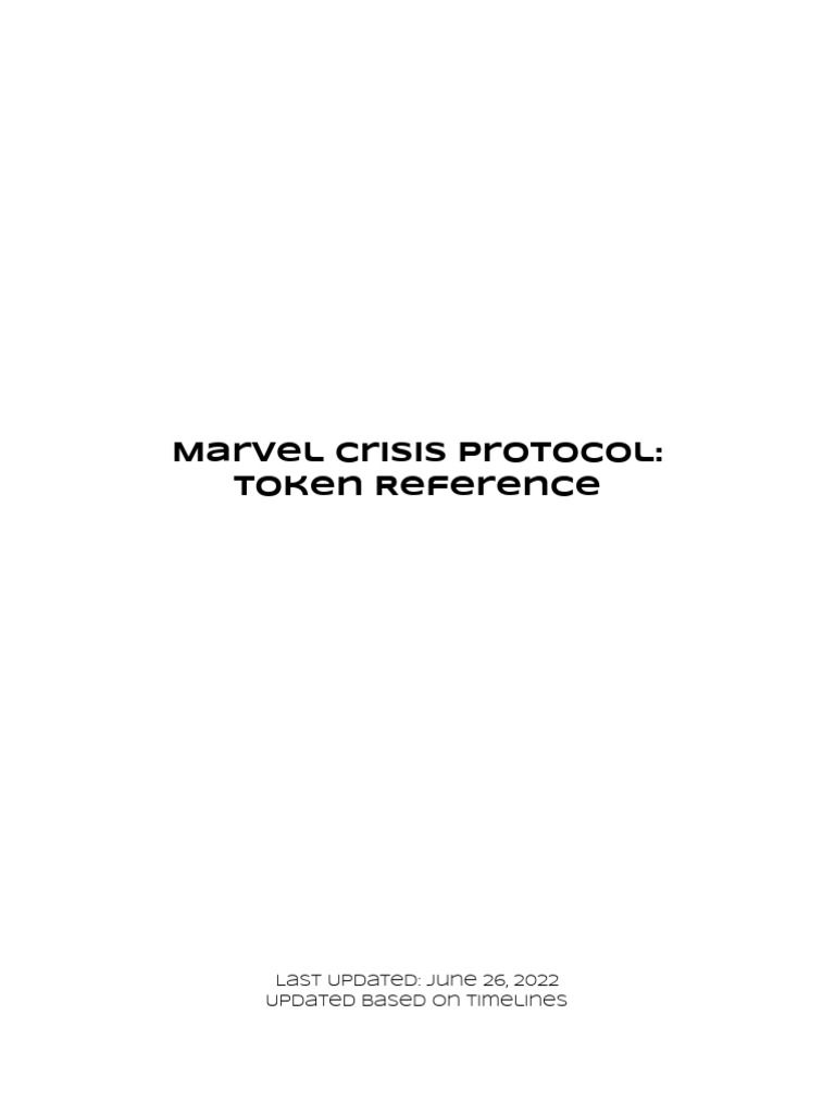 Tokens Reference 2 | PDF