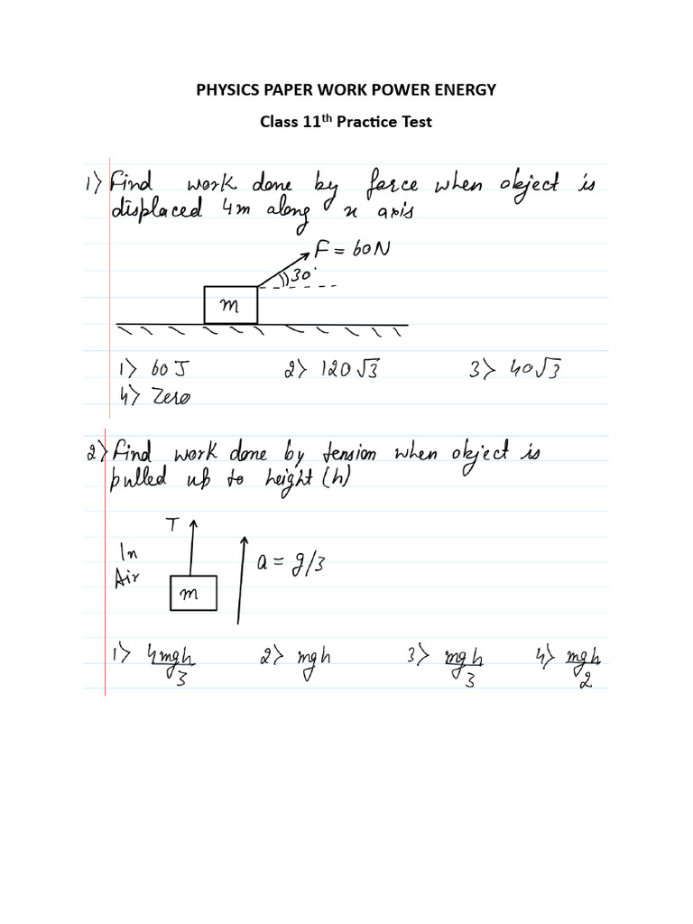 Practice Test 11th Engg | PDF