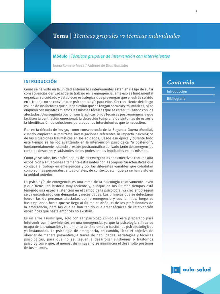 Psico Urgencias M8T1 | PDF