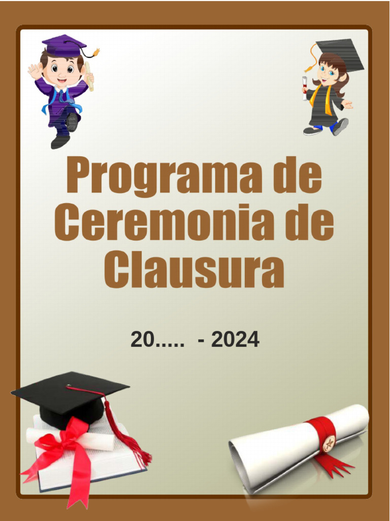 1 PROGRAMA DE CEREMONIA DE CLAUSURA | PDF