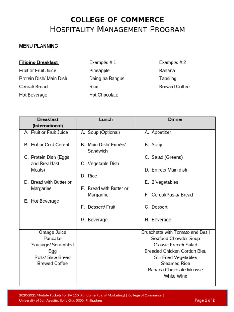 7.-MENU-PLANNING-meal-pattern | PDF