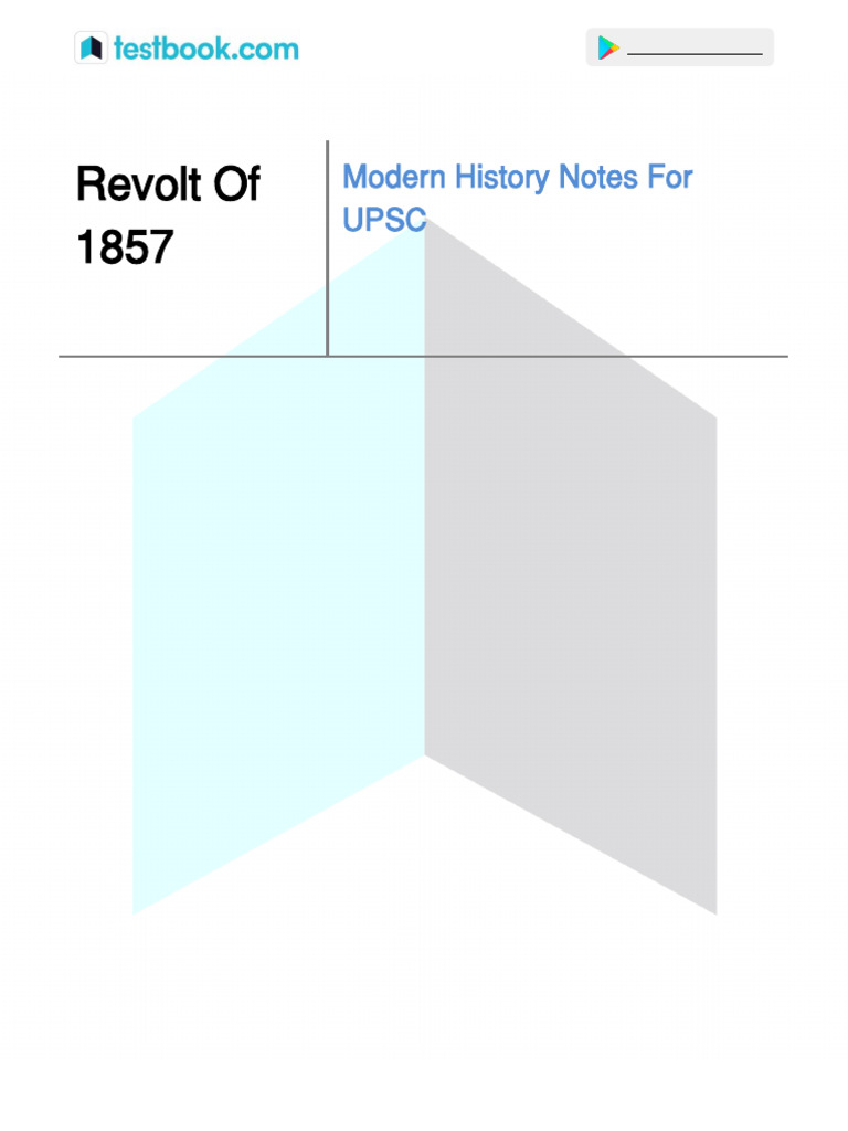 Revolt of 1857 Modern History Notes Upsc PDF E88dfd1d | PDF | Indian ...