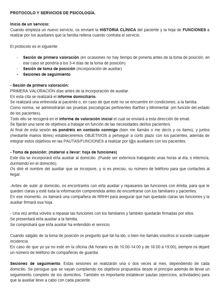 PROTOCOLO PSICÓLOG@S (2) - copia | PDF