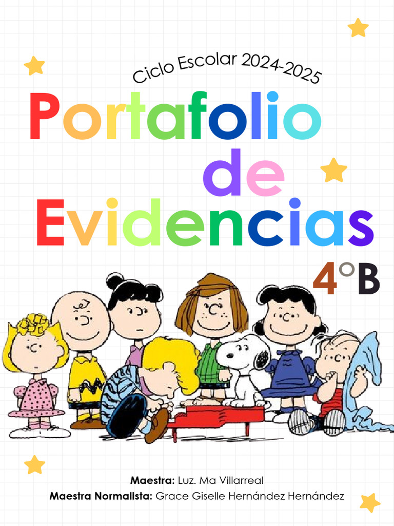 Portada - Portafolio de Evidencia - 4°B | PDF